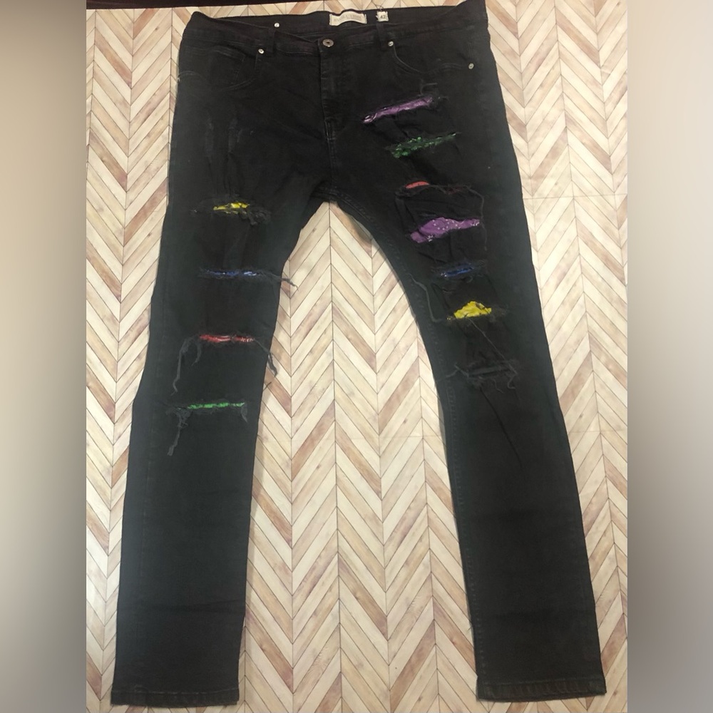 Evolution In Design Break The Rules Black Denim Jeans… - Gem